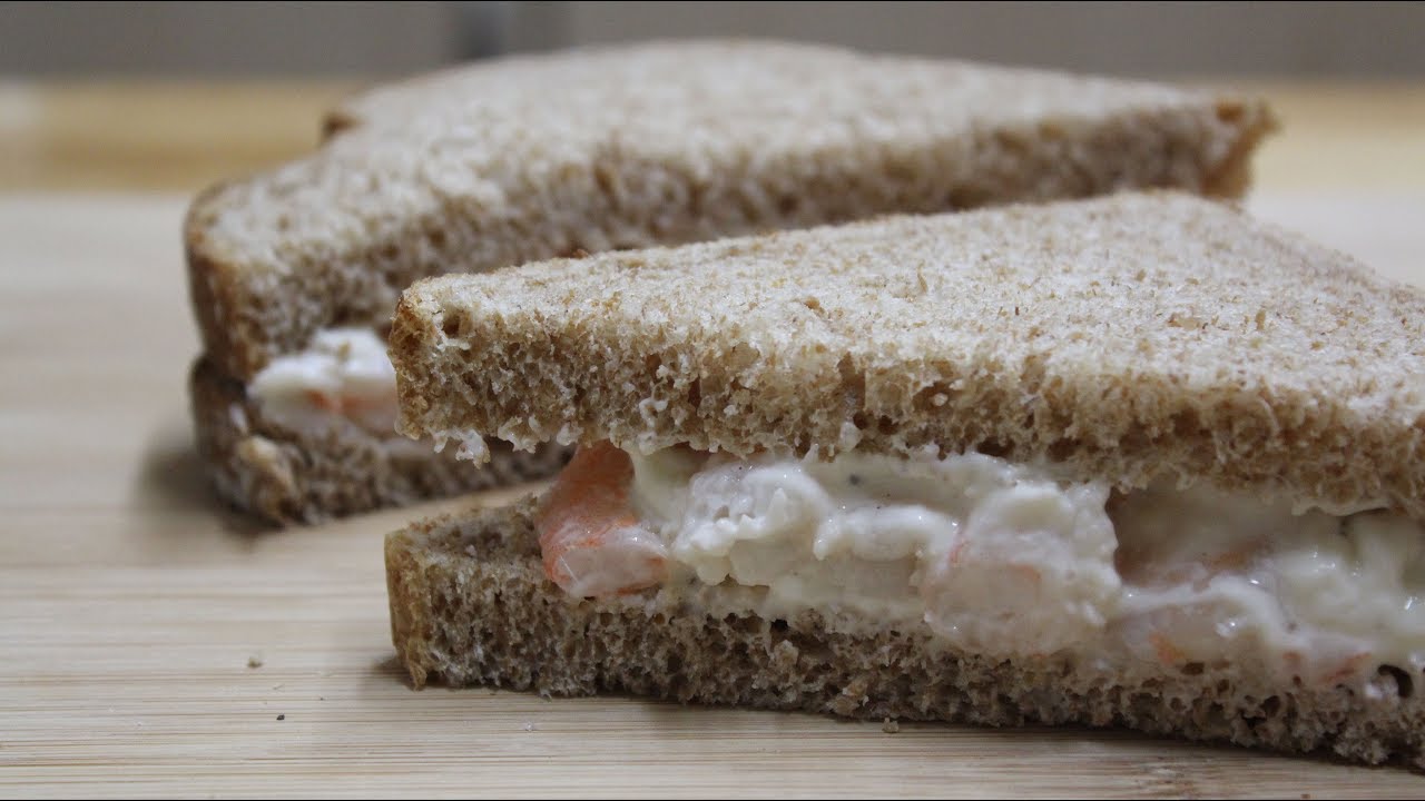 Prawn Mayonnaise Sandwich Recipe - YouTube
