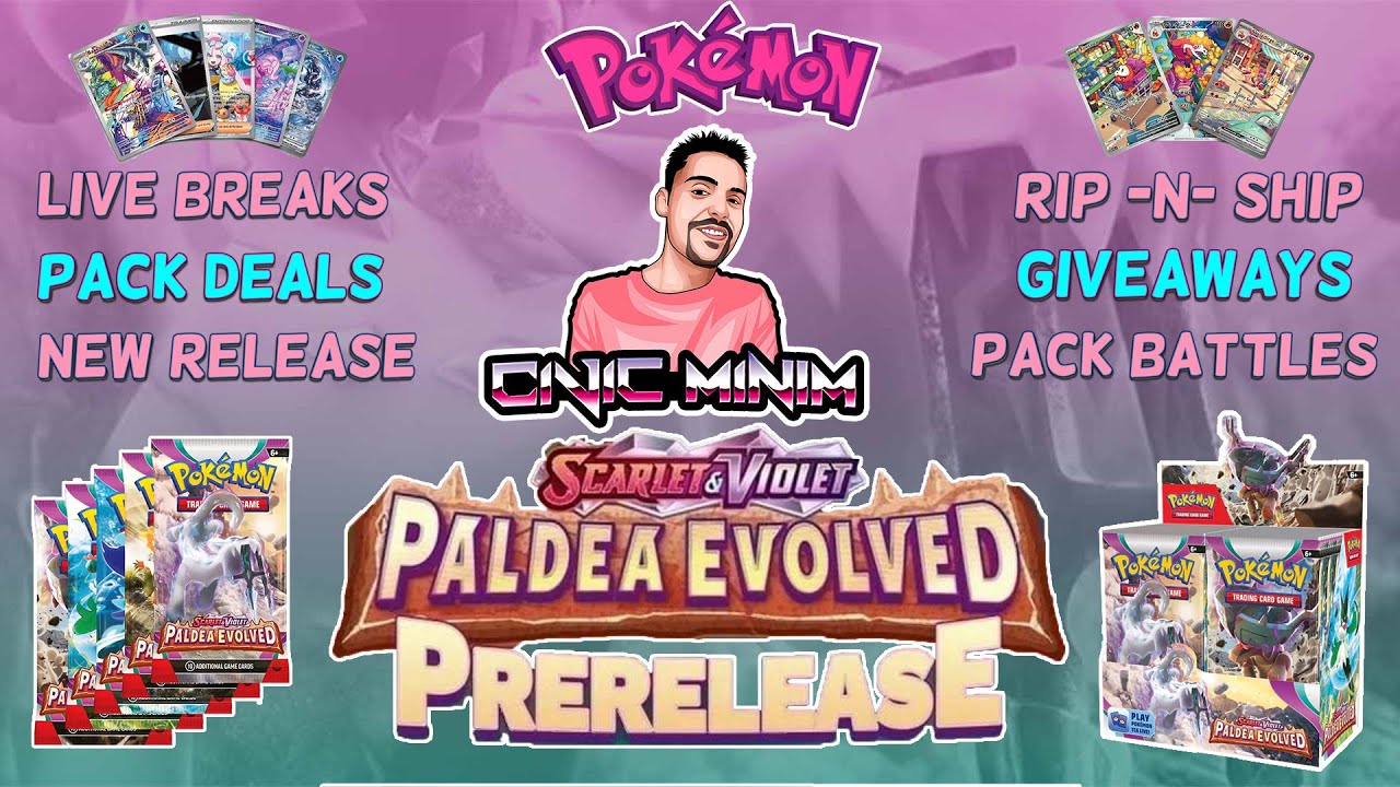 CiViC's PRE-Release Paldea Evolved Sale, NRG Box Breaks, Rip N Ship ...