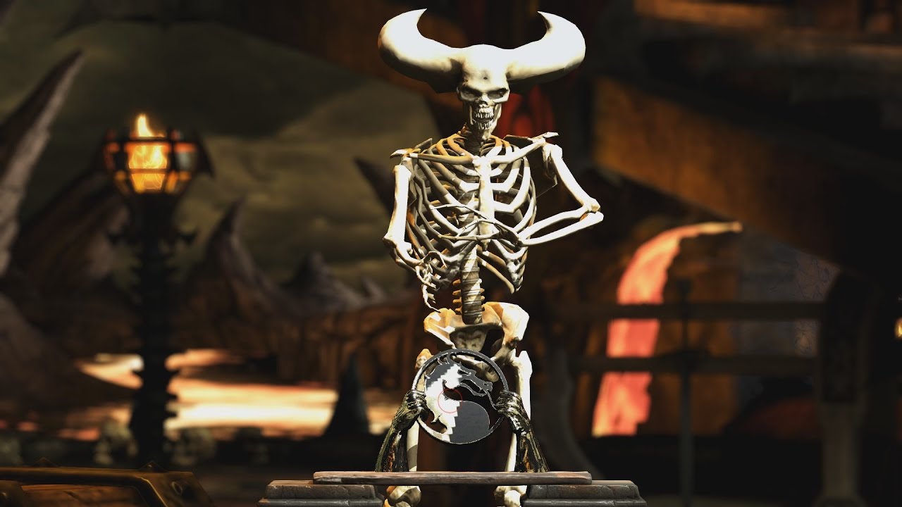 Mortal Kombat XL - All Test Your Might with Skeleton - YouTube