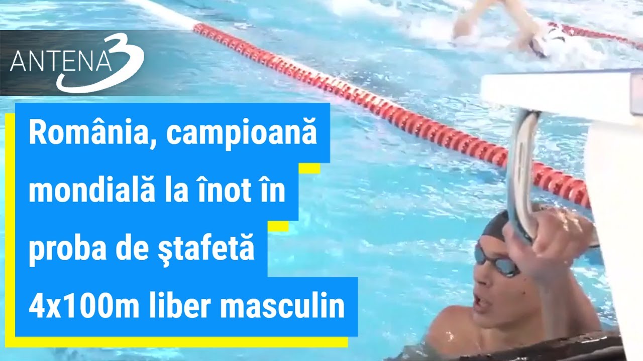 România, campioană mondială la înot în proba de ştafetă 4x100m liber ...