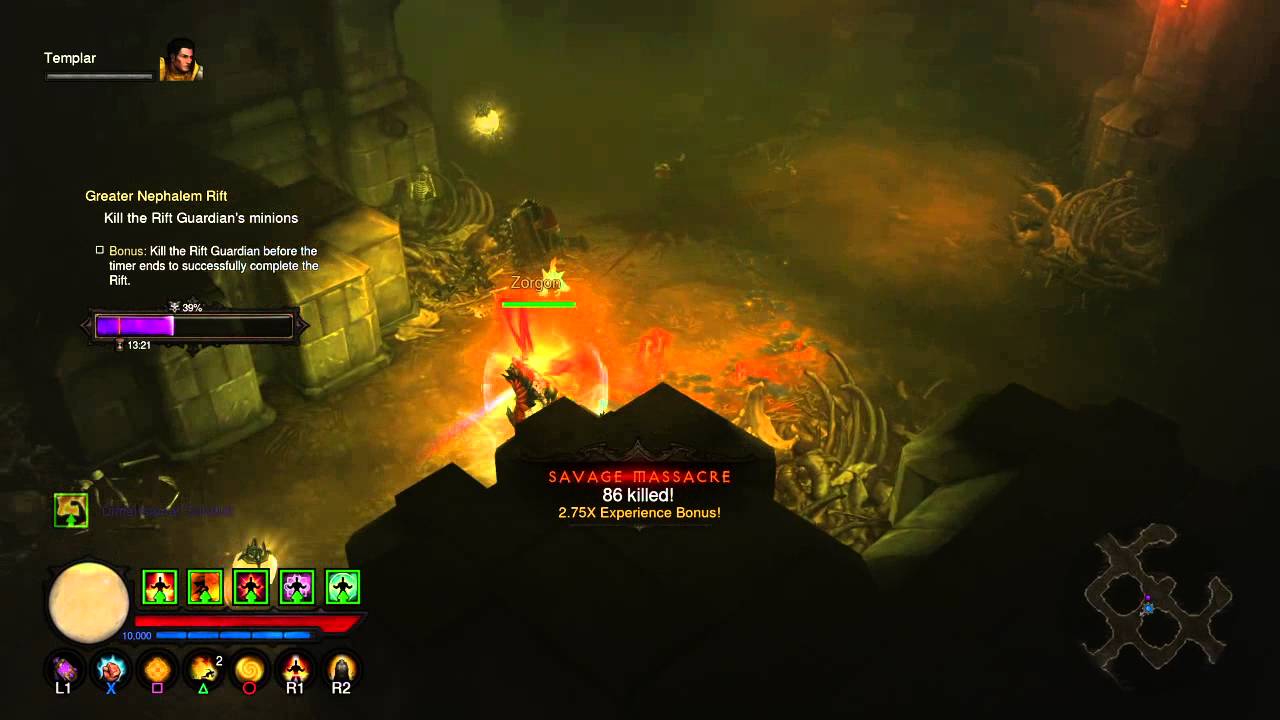 Diablo III: Reaper of Souls – Level 150 Rift Torment X [ Monk ] - YouTube