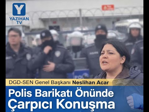 Neslihan Acar’dan Polis Barikatı Önünde Çarpıcı Konuşma | Migros İşçileri Direnişi