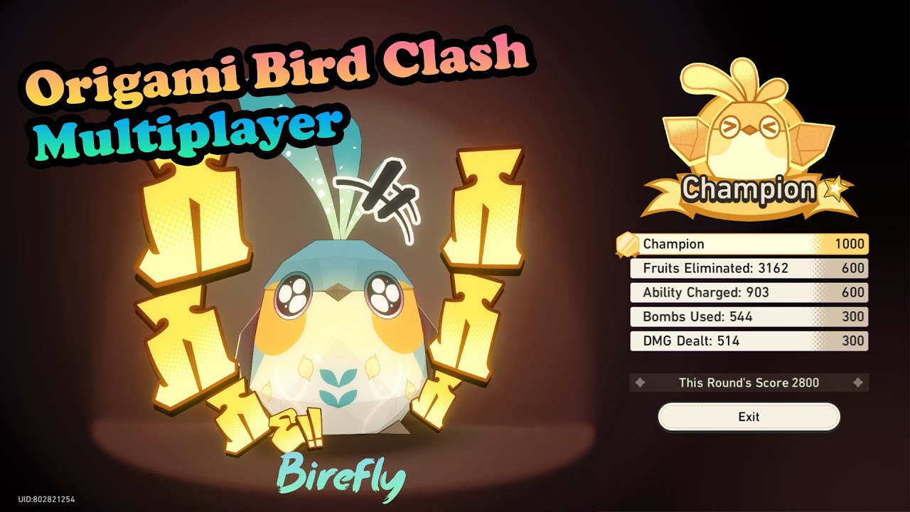 Get champion with Birefly | Origami Bird Clash | HSR v2.3 - YouTube