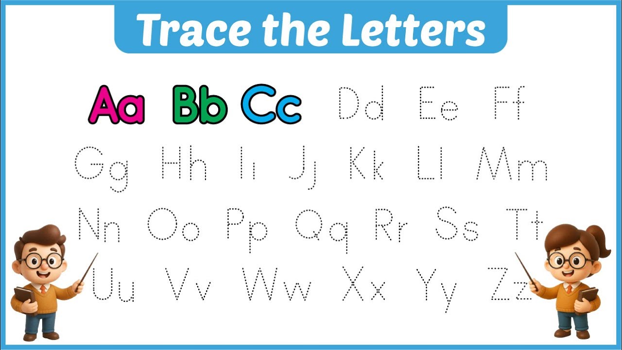 ABC for Kids | Alphabet writing for kids | A to Z | Write the alphabet ...