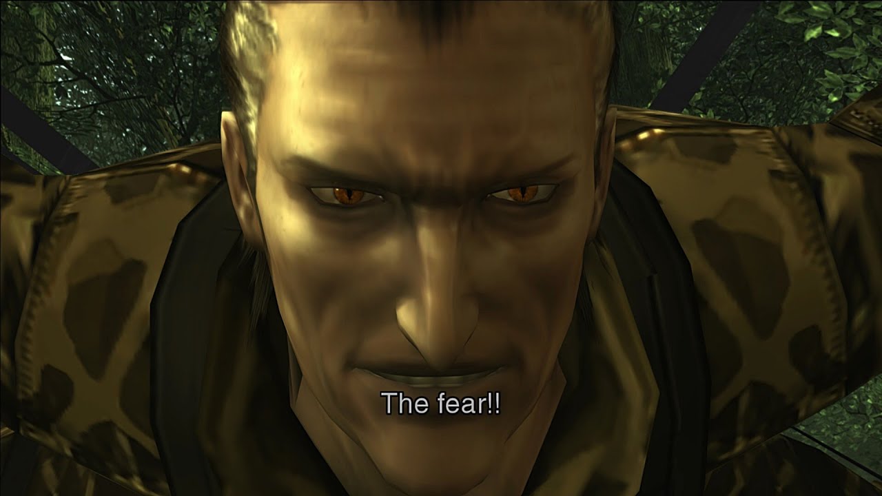 THE FEAR BOSS FIGHT - Metal Gear Solid 3 Snake Eater - 4K/60fps - YouTube