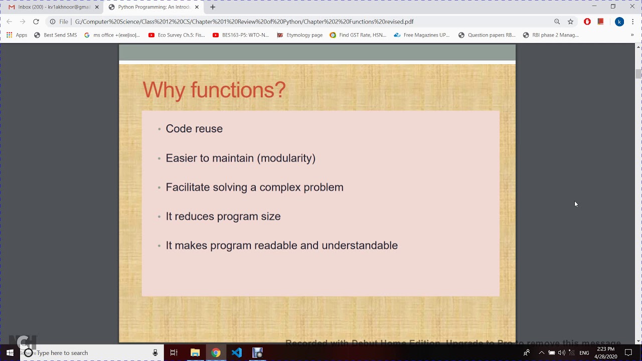 Lecture 5 Funcions Introduction to Types of Functions - YouTube