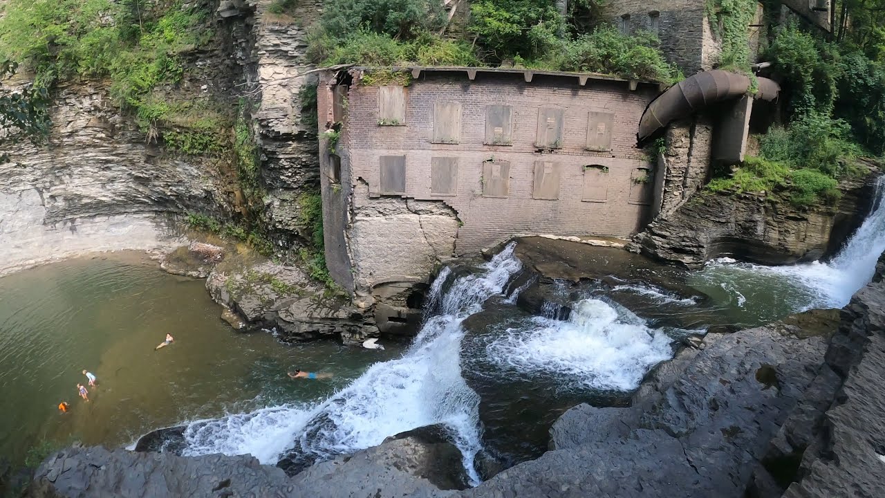 Waterfall Jumping | Wells Falls - Ithaca, New York - YouTube