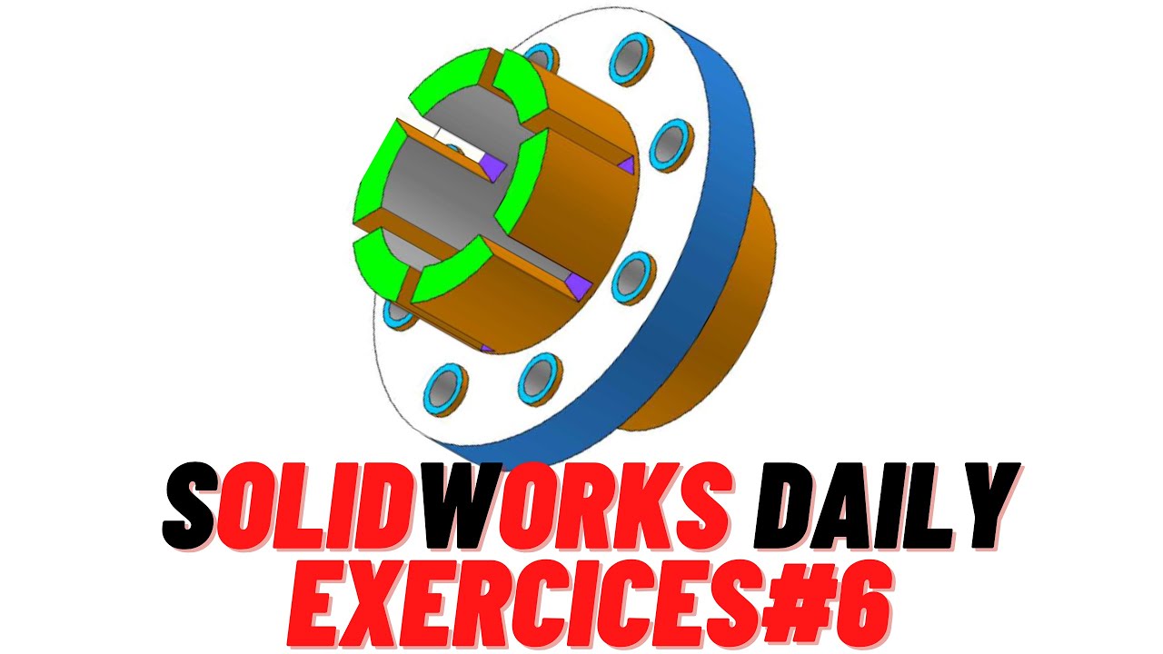 SOLIDWORKS EXERCICES 6 FOR BEGINNERS - YouTube