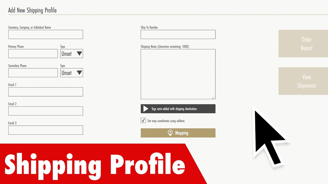 How To Create Shipping Profile - YouTube