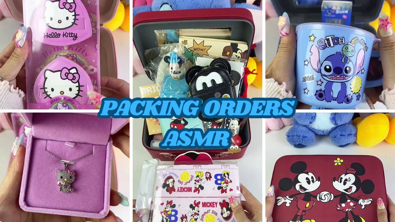 Asmr Packing Orders | Packing Angela's order | Small Business - YouTube