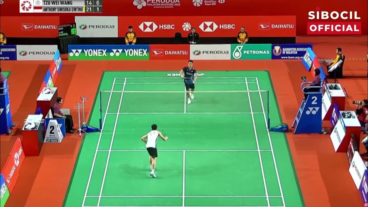 Anthony Sinisuka Ginting vs Wang Tzu Wei || Malaysia master 2023 #malaysiamasters2023 - YouTube