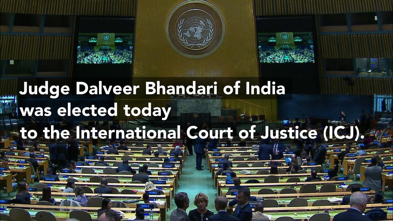 Dalveer Bhandari from India was elected today to the International ...