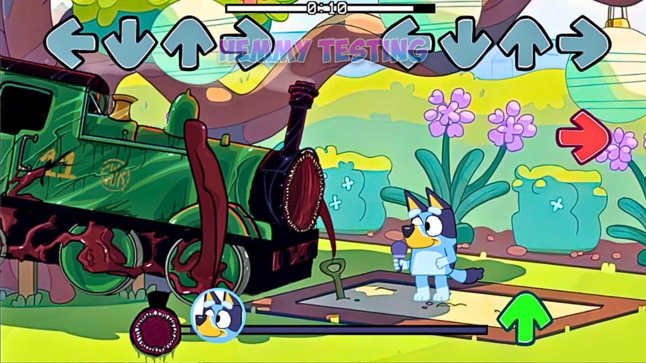 FNF Thomas and Friends vs Bluey Full Episodes Sings Bluey Can Can | The ...