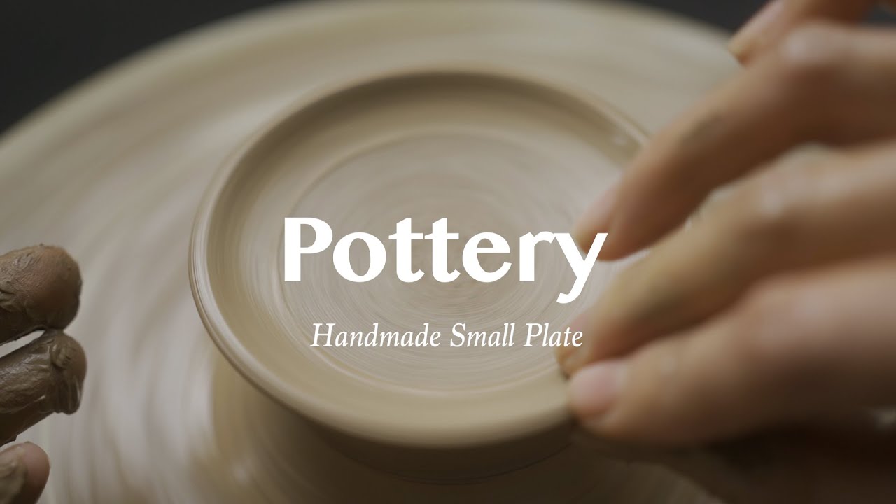 Pottery Handmade Small Plate Ep. 1 | Persimmon | Silent Vlog - YouTube