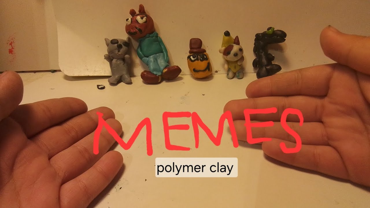 polymer clay tutorial making memes - YouTube