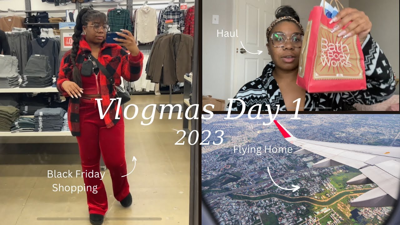Home For The Holidays Vlogmas Day 1 Christmas Shopping Haul Youtube