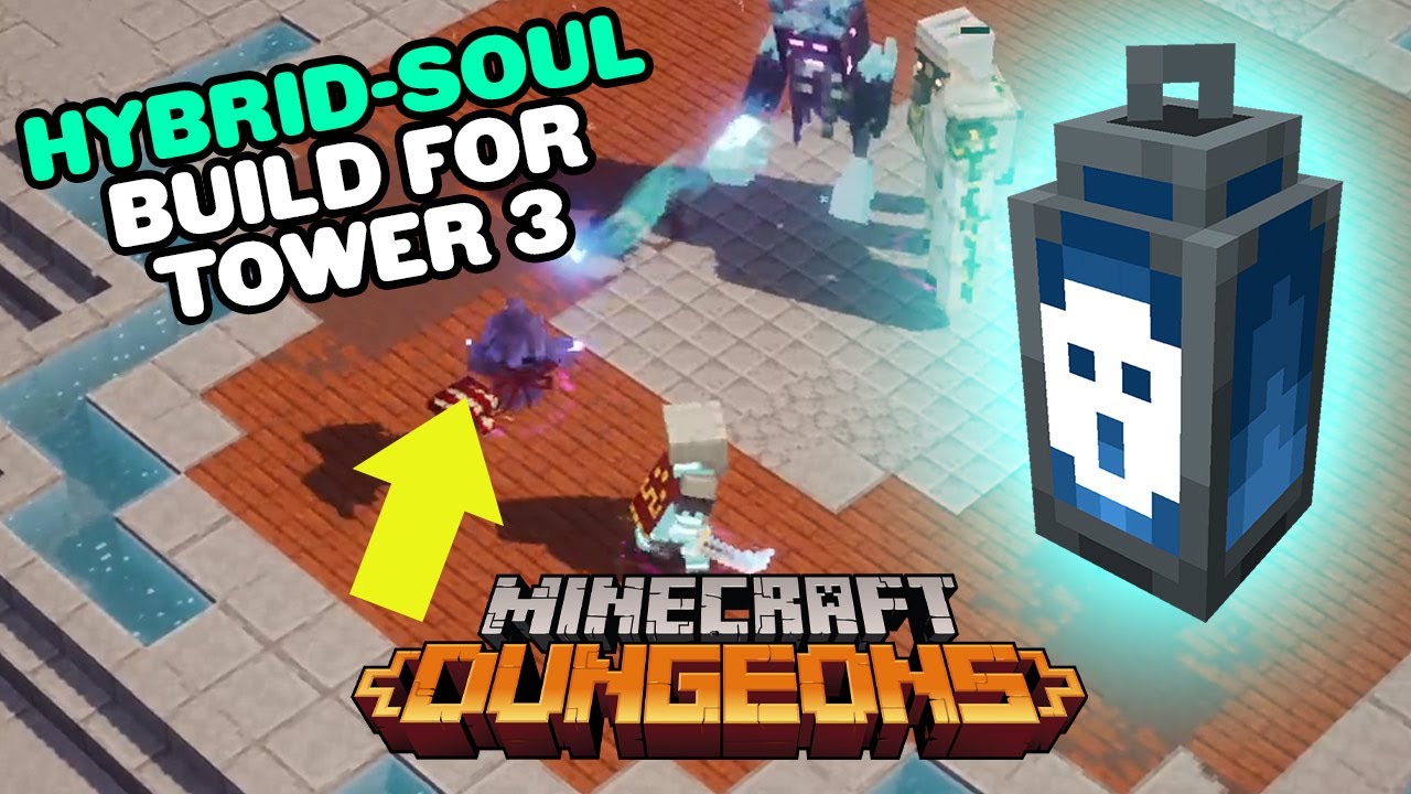 Finishing Tower 3 with Hybrid-Soul Build — Minecraft Dungeons Cloudy ...