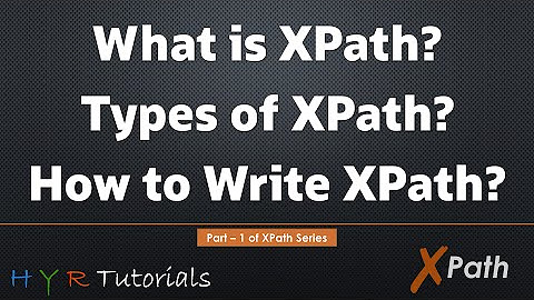XPath | XML Path Language | - YouTube
