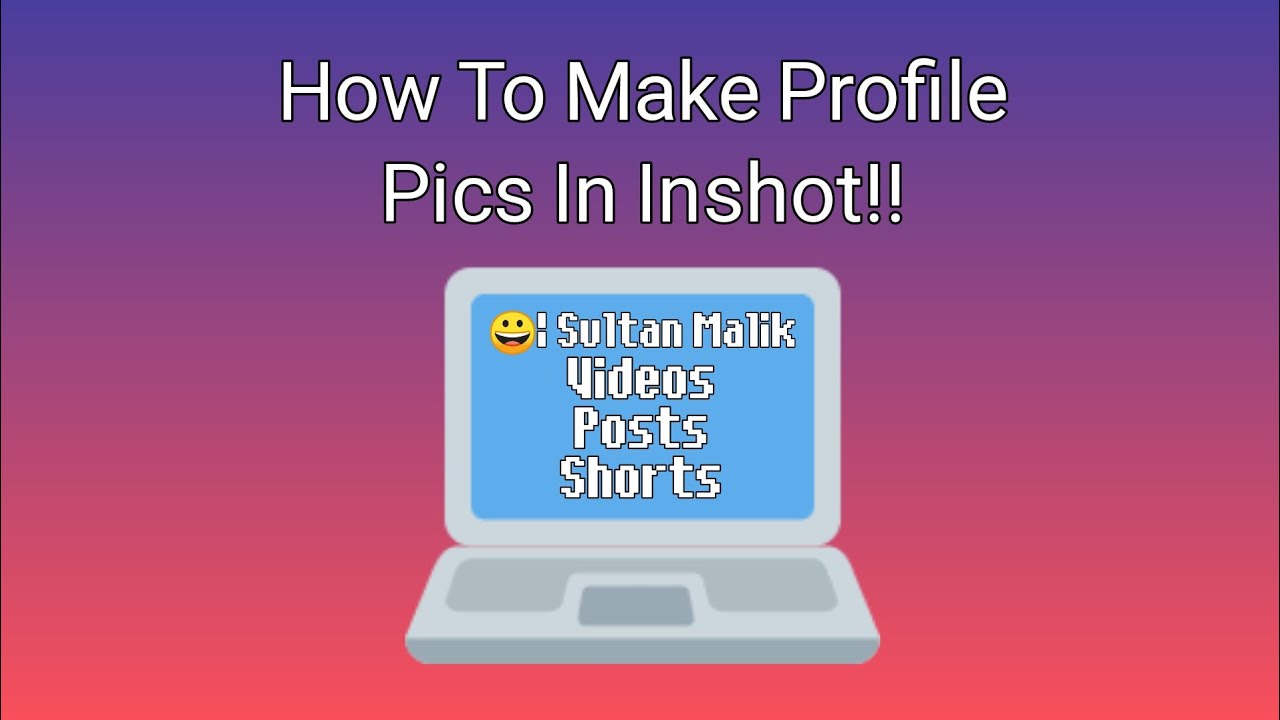 How To Make PFPs On InShot :) - YouTube