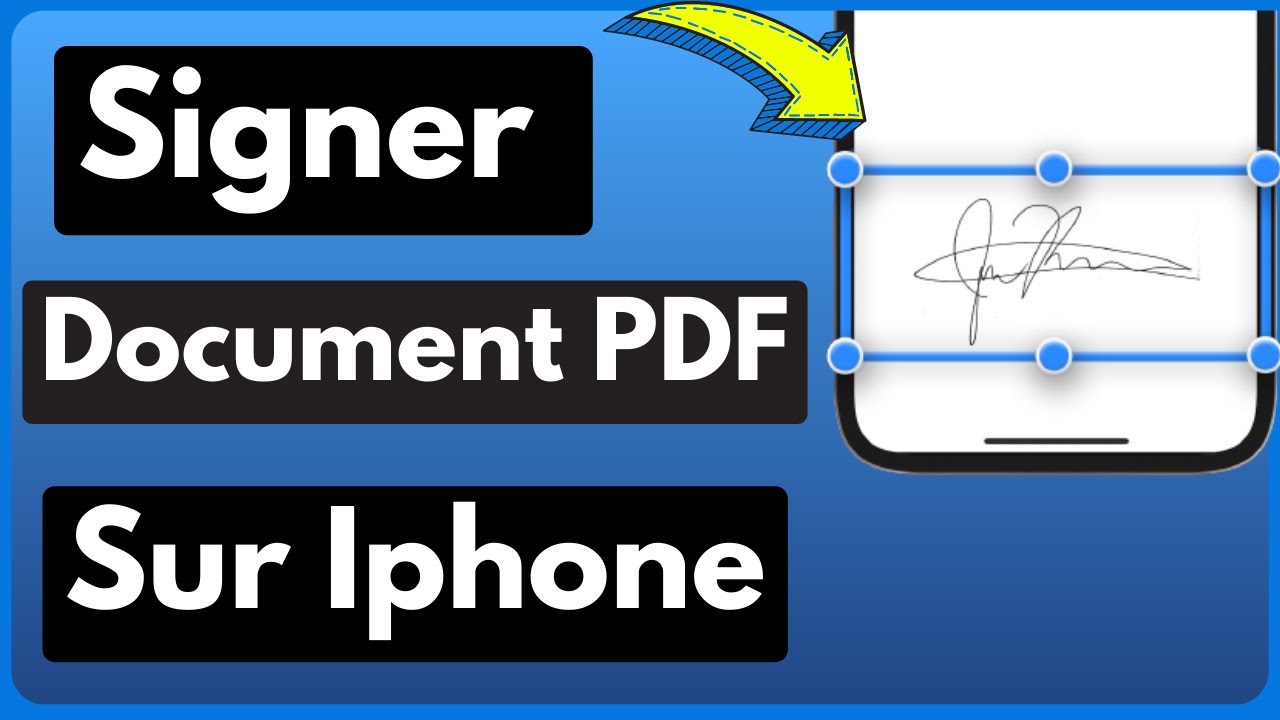Comment Signer Un Document Pdf Sur Iphone (Facile) - YouTube