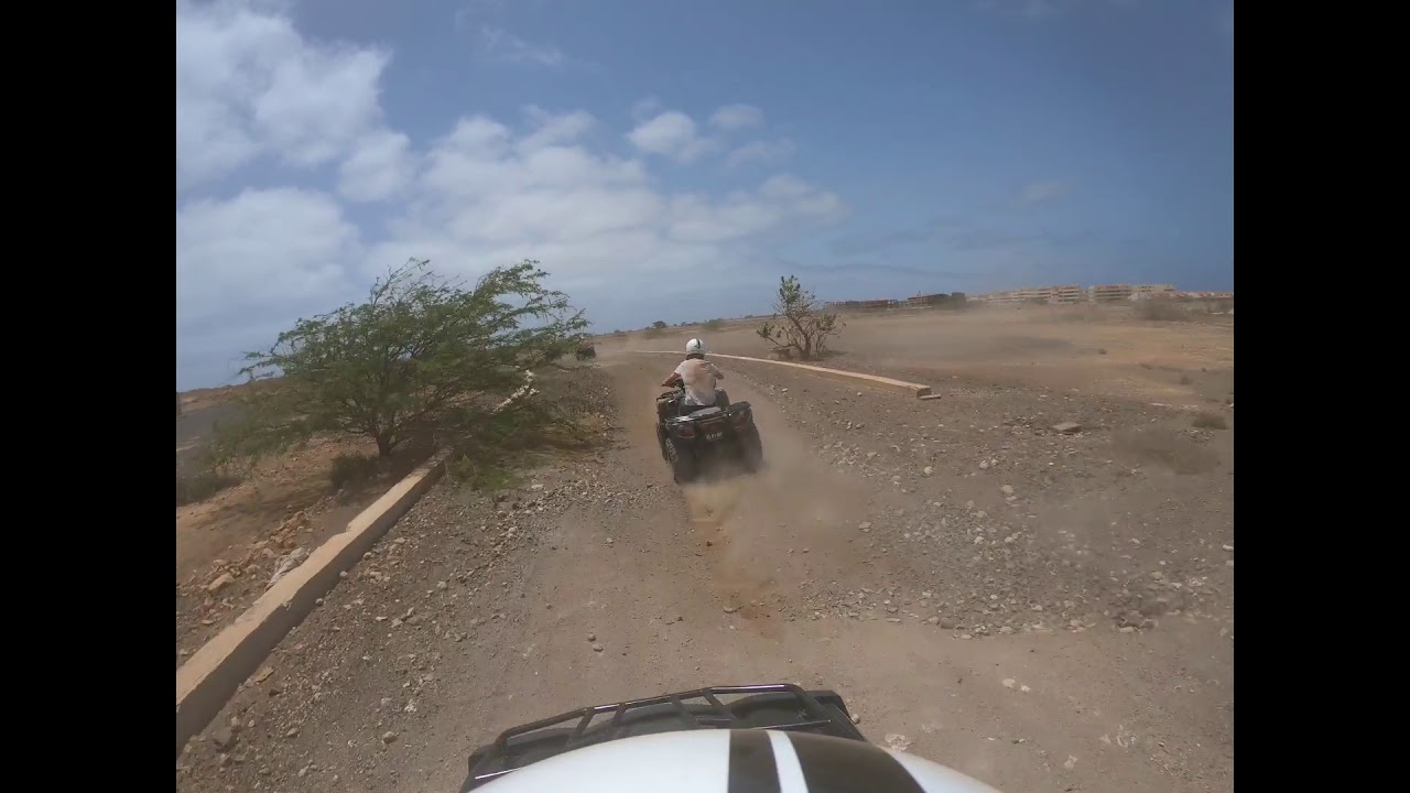 Quad Biking In Cape Verde sol dunas Santa Maria part 3 - YouTube