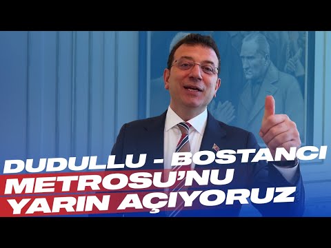 DUDULLU - BOSTANCI METROMUZU YARIN AÇIYORUZ