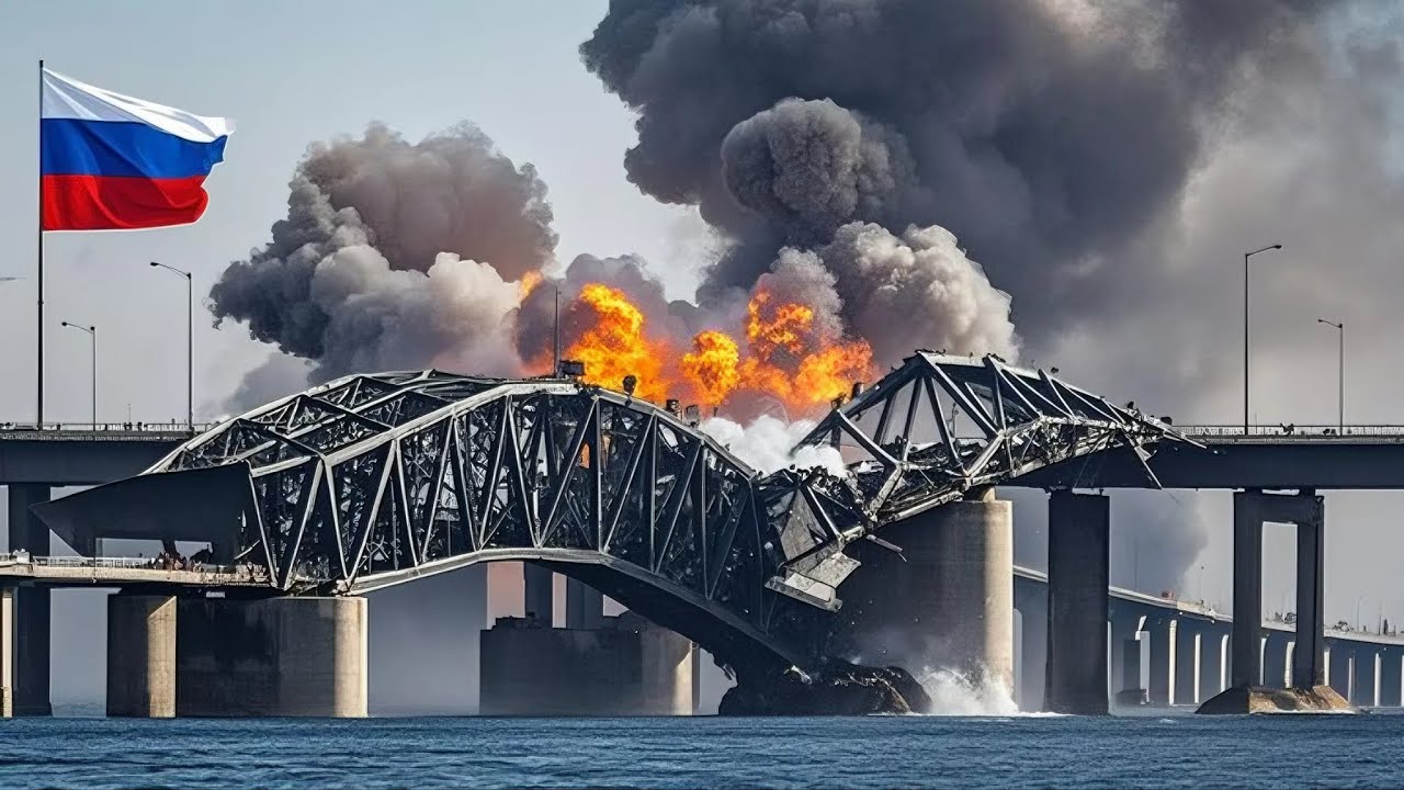 12 minutes ago! Crimean Bridge Collapses, After US Troops Ambush ...