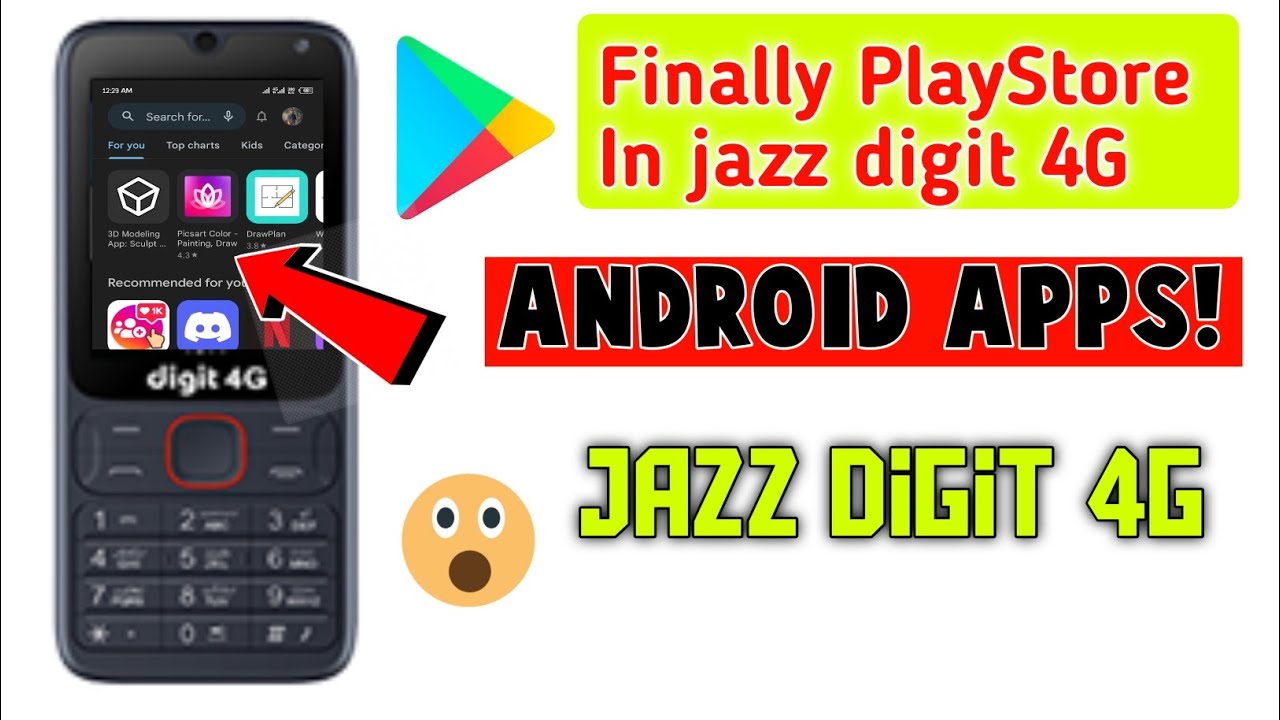 jazz digit 4g new update PlayStore | playstore in jazz digit 4g 🔥 - YouTube
