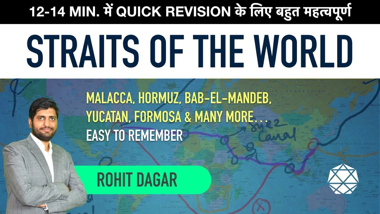 IMPORTANT STRAITS OF THE WORLD || Mapping, India & World Geography ...