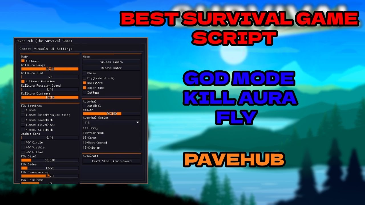 BEST THE SURVIVAL GAME SCRIPT ,GOD MODE ,KILL AURA,FLY 2023 - YouTube