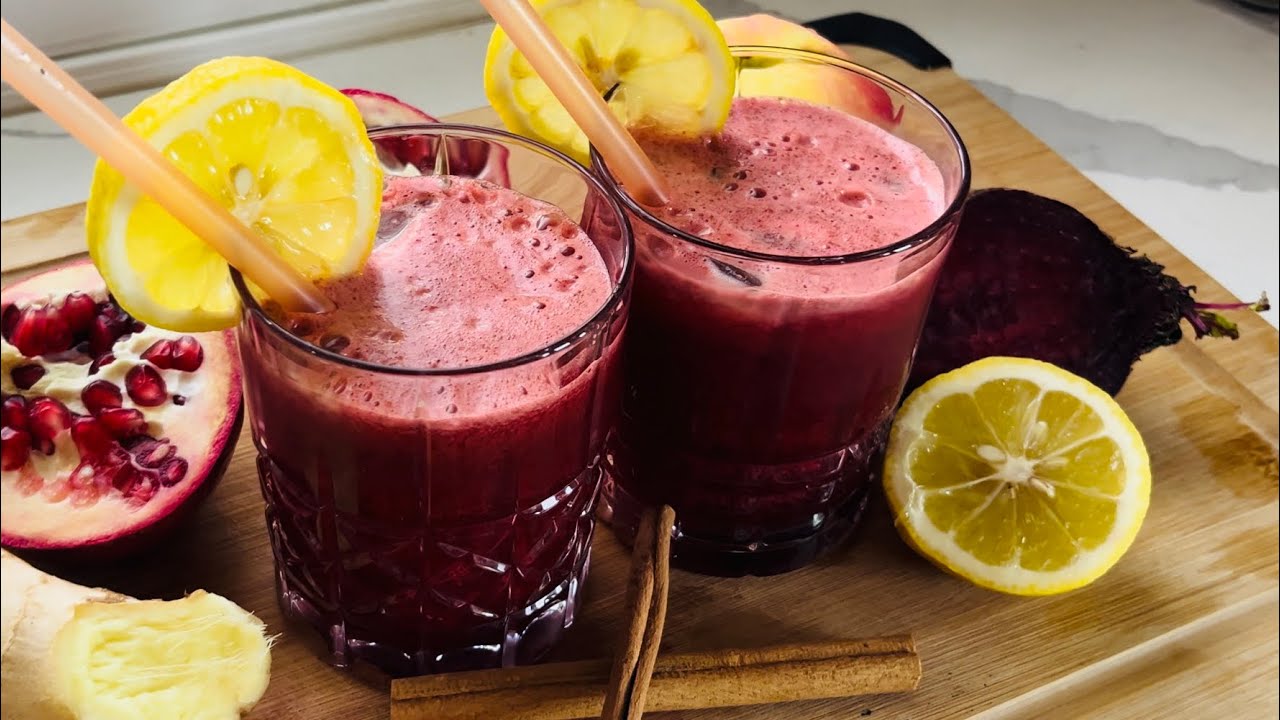 ABC Juice | Apple Beet Carrot And Pomegranate Juice - YouTube