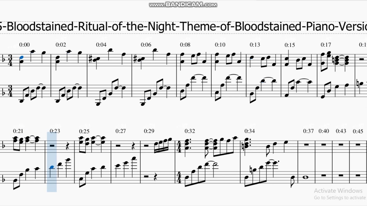 [试听用琴谱; Demo] 35-Bloodstained-Ritual-of-the-Night-Theme-of-Bloodstained ...