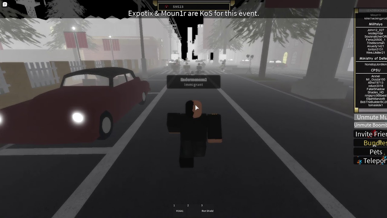 Roblox being a bodyguard at Military Simulator - YouTube
