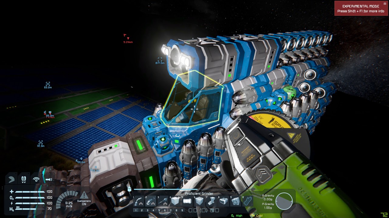 Space Engineers Modular ship cleaning up around base - YouTube