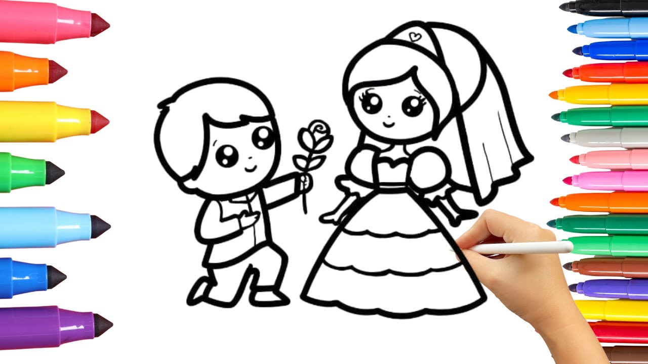 How to Draw a Couple Proposal || Romantic Proposal Drawing | Husband ...