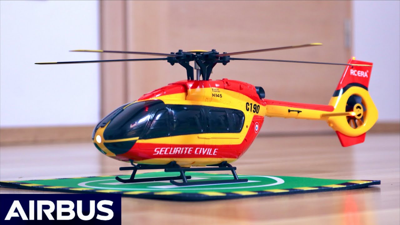 Micro Scale Airbus H145 Helicopter - Indoor Flight - RC ERA C190 - YouTube