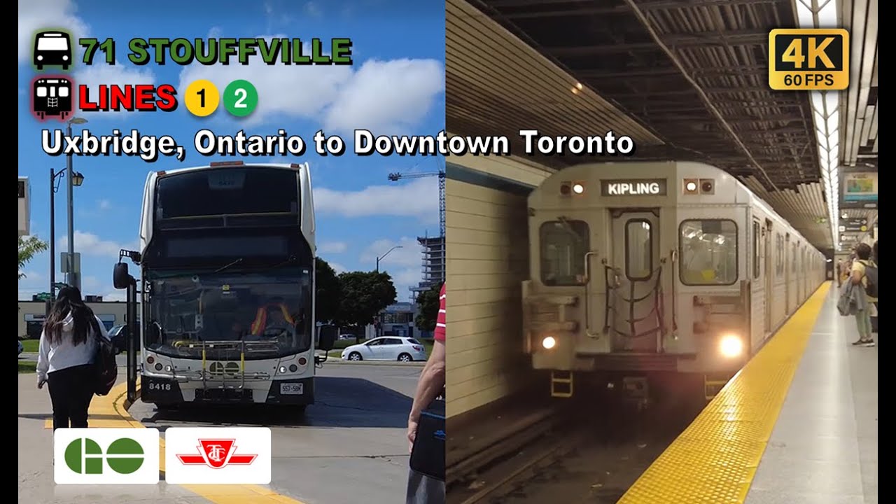 TTC, GO Transit POV Walk: Uxbridge, Ontario to Downtown Toronto Via ...