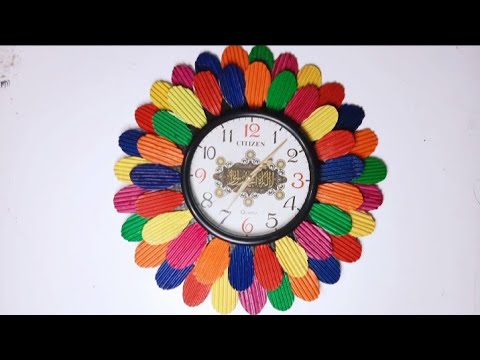 Diy wall clock/wall clock making/old wall clock decoration/wall clock ...