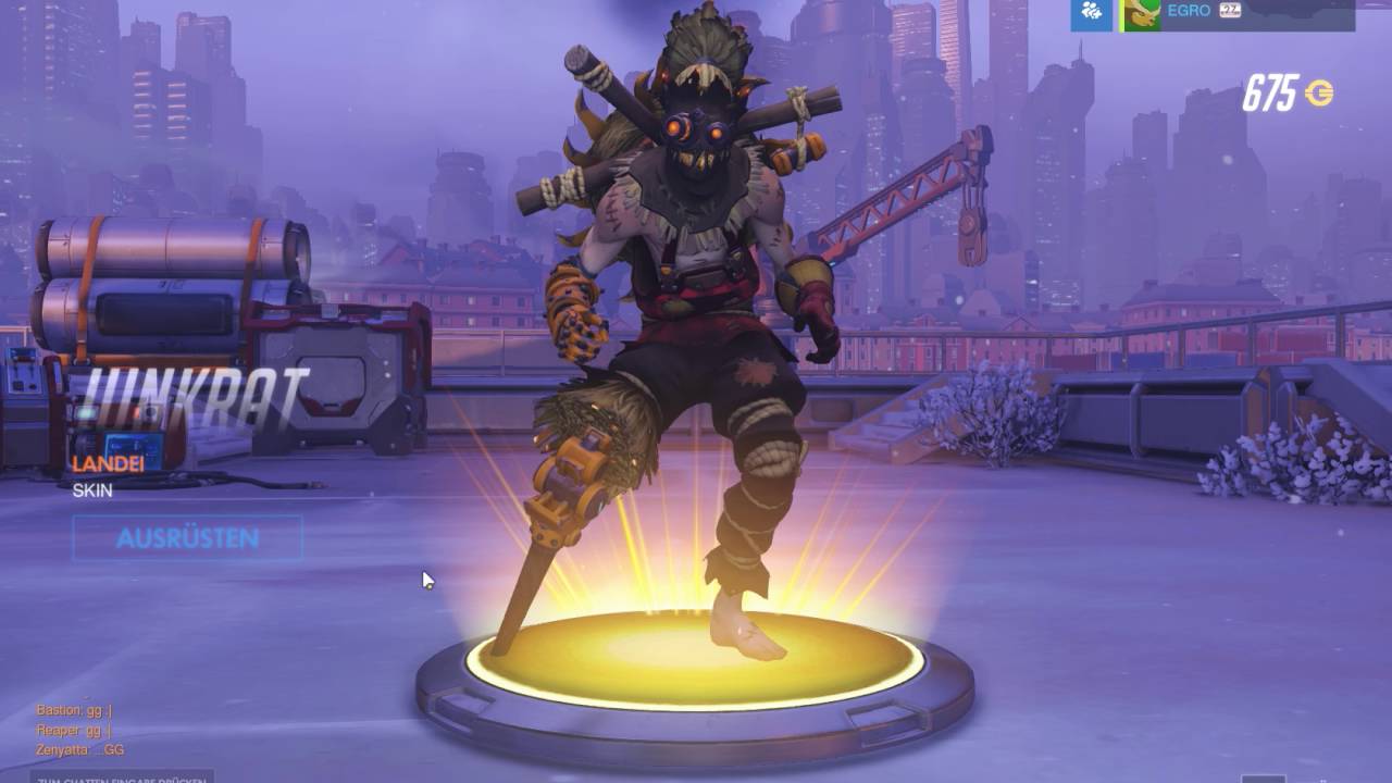 Overwatch: Junkrat - Skin: Hayseed - YouTube