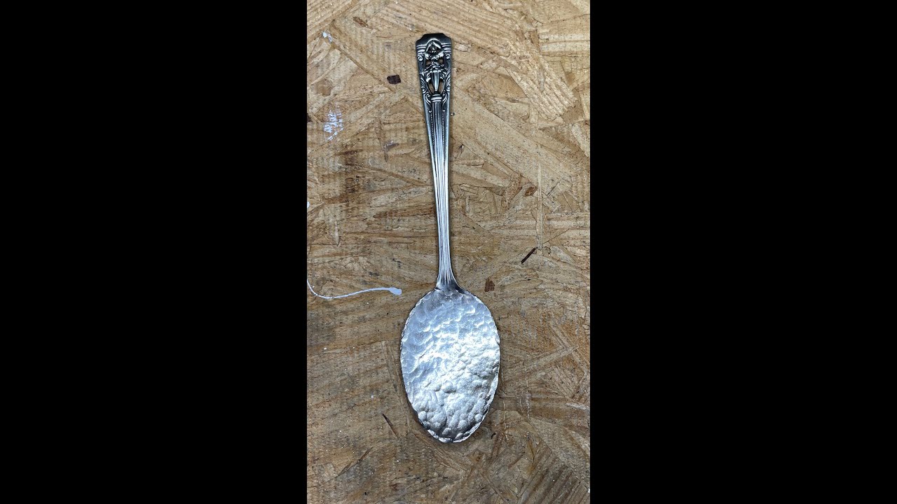 How to Hammer Your Spoon Bowls for Texture - YouTube