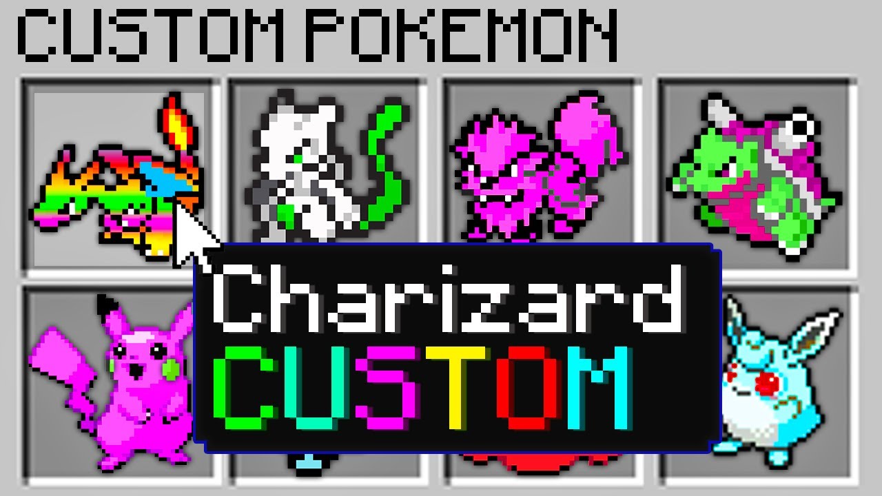 Minecraft Pixelmon, but I can spawn Custom Pokemon... - YouTube