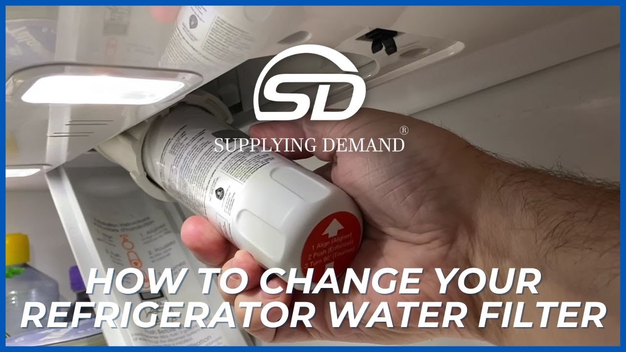 How to Change a Refrigerator Water Filter | Using an everydrop Water ...