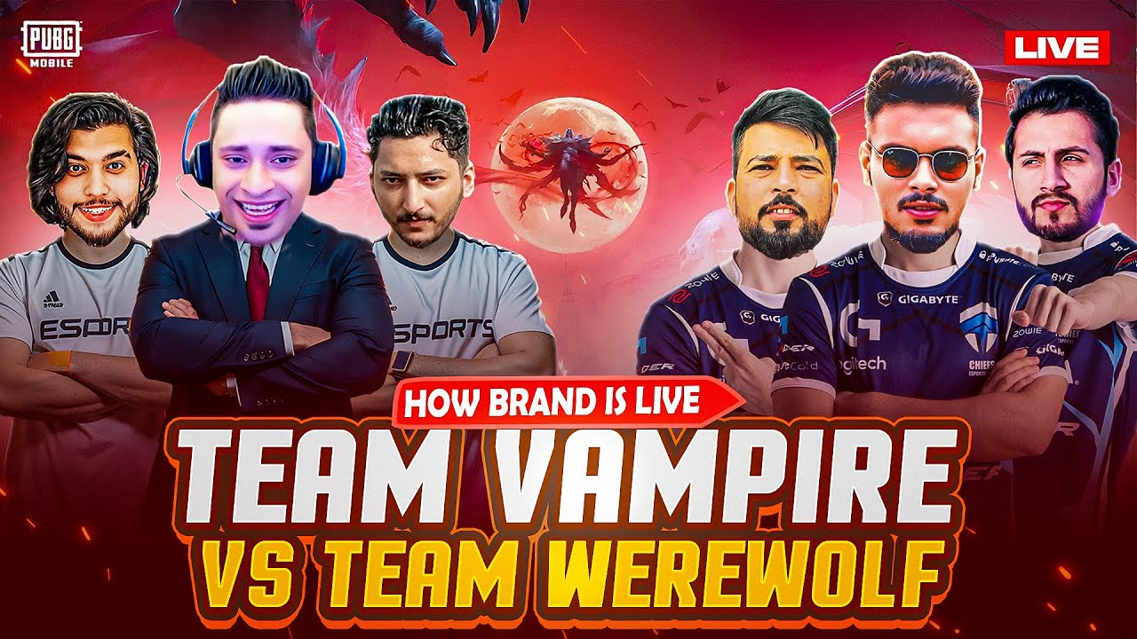 Team Vampire Vs Team Werewolf🔥 | Pubg Mobile Live | HOW BRAND LIVE ...