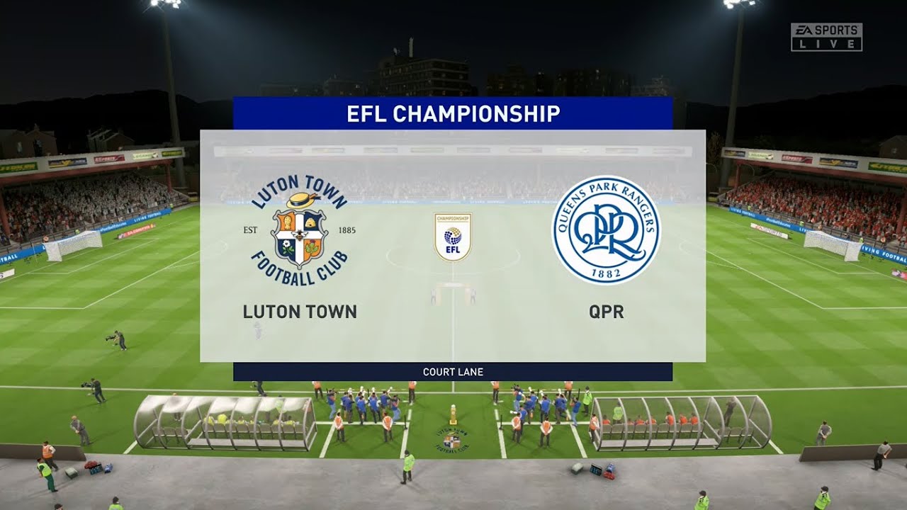 Luton Town vs QPR | EFL Championship (14/07/2020) | Fifa 20 - YouTube