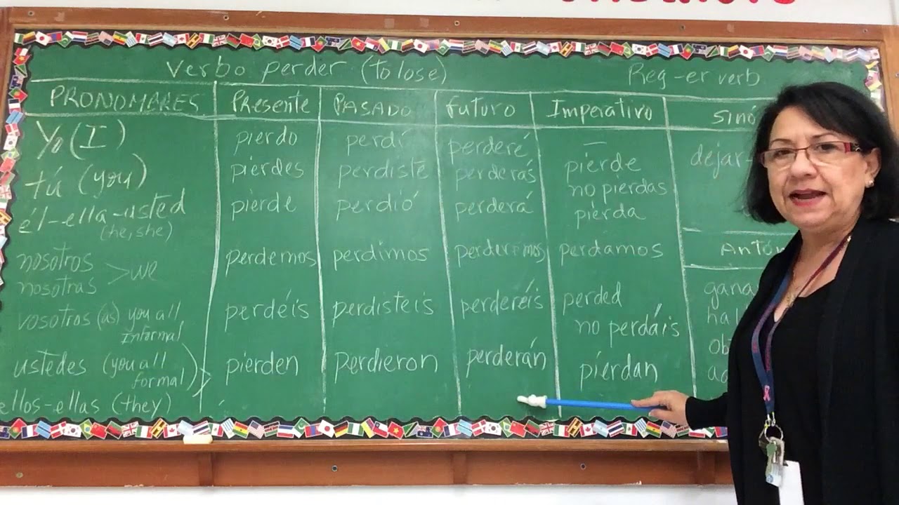 Verbo Perder - conjugación - to lose - YouTube