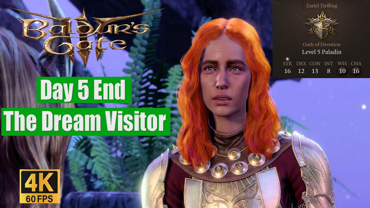 Baldur's Gate 3 Walkthrough Day 5 End The Dream Visitor - YouTube