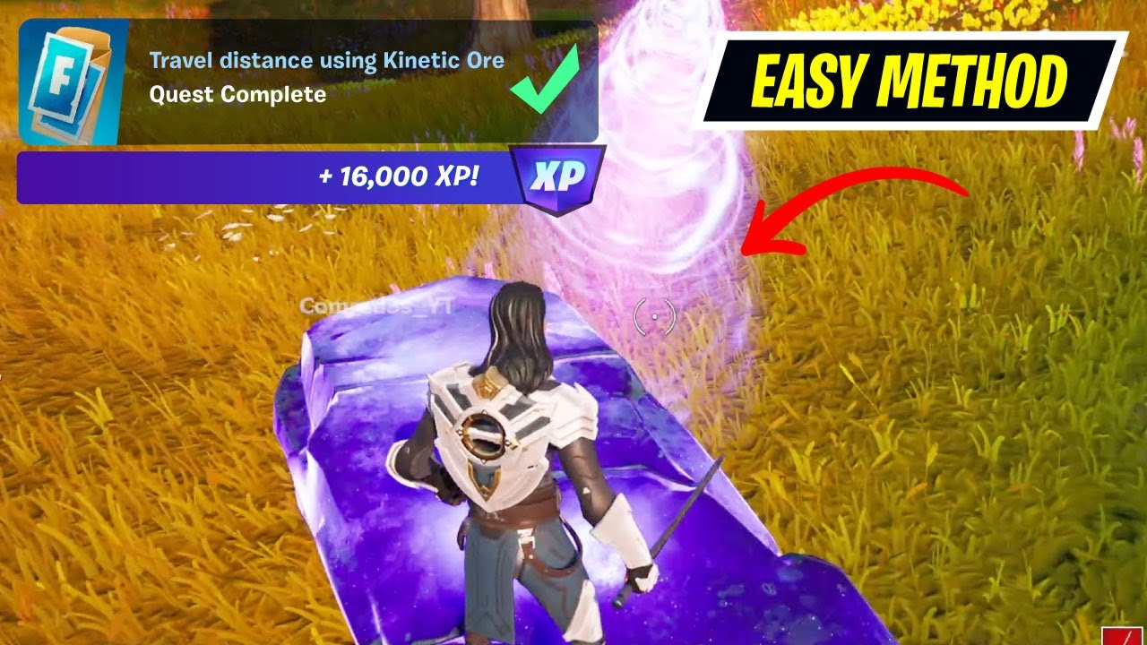 How to EASILY Travel distance using Kinetic Ore Fortnite - YouTube