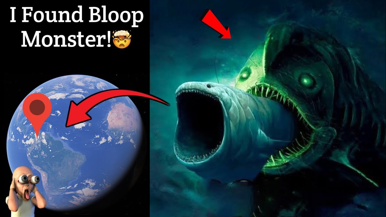 😰 I Found Bloop Monster Evolution Caught On Google Earth! #googleapps ...