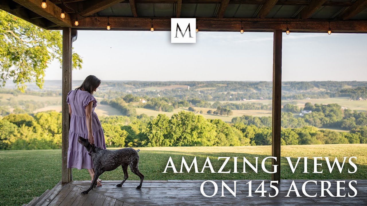 Beautiful views in the Tennessee hills | log cabin on 145 acres - YouTube
