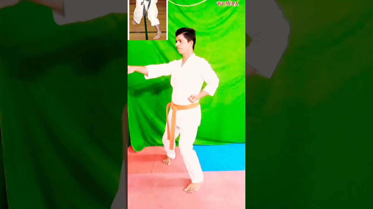 Karate Stance Part-3 || Hangetsu dachi(half-moon stance) || # ...